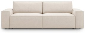 Béžová rozkládací pohovka z textilie bouclé 247 cm Jodie – Micadoni Home