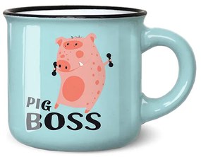 Minihrníčky Mini hrneček na kávu Pig Boss