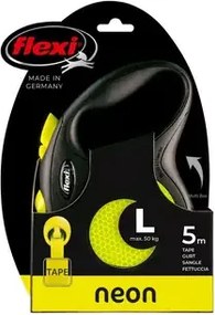 Flexi Neon L pásek 5m černo-žluté / Vodítko