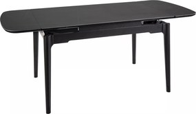 Jídelní rozkládací stůl Sento 120/180 cm keramika černý mramor/černý