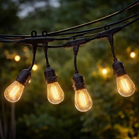 LED světelný řetěz Basic, 10m, (bez žárovek)
