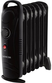 Sencor - Olejový ohřívač s 7 žebry 700W/230V černá
