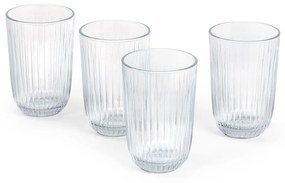 KÄHLER Sklenice na vodu Hammershøi Clear 370 ml - set 4 ks, čirá barva, sklo