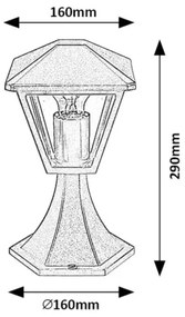 Rabalux 7148 - Venkovní lampa PARAVENTO 1xE27/40W/230V IP44