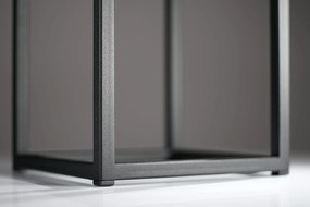 Černý minimalistický kovový květináč 22X22X50 cm