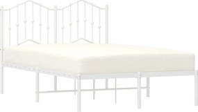 vidaXL Kovový rám postele s čelem 120 x 200 cm [373836] Barva: Černá