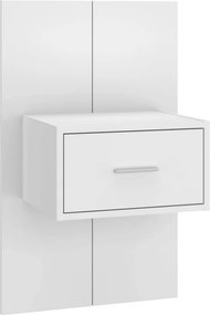Čelo postele se skříňkami bílé kompozitní dřevo 3115676