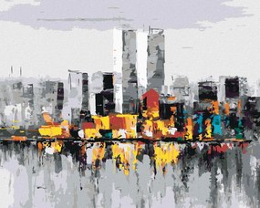 Malování podle čísel new york city, 40x50 cm, vypnuté plátno na rám