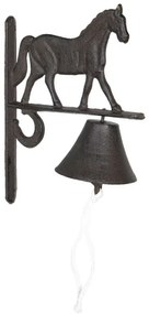 Litinový zvonek s koňem Horse – 20x11x27 cm