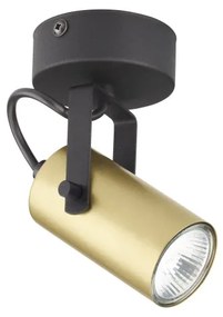 TK LIGHTING Bodové svítidlo - REDO 2793, Ø 11 cm, 230V/10W/1xGU10, zlatá/černá
