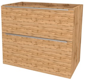 Mereo Mereo, Mailo, koupelnová skříňka 81 cm, chrom madlo, Multidecor, CN591SDWOT