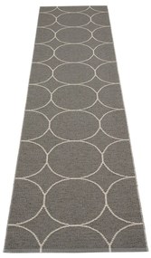 Vinylový koberec Pappelina BOO Charcoal/Linen velikost: 70x400cm