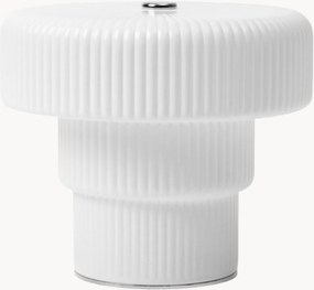 Ručně foukaná přenosná stolní LED lampa Ripple, stmívatelná, V 10 cm
