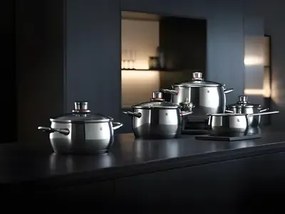 WMF Quality One / Sada nádobí / 5 ks / nerezová ocel / 16–24 cm / indu