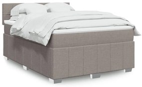 Box spring postel s matrací taupe 140x200 cm textil 3289395