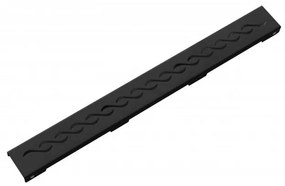 Odtokový žlab nízký MEXEN FLAT BLACK 50 cm - vzor G18