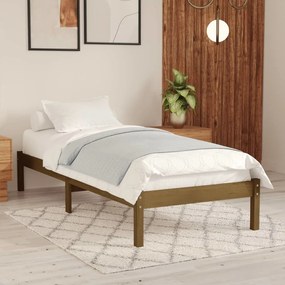 vidaXL Rám postele masivní dřevo 75 x 190 cm Small Single [809978] Barva: medová hnědá