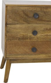 Dřevěná nízká komoda Espita se šuplíky - 114*40*80cm