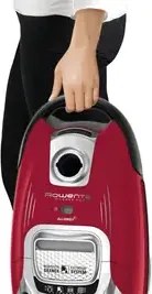 Rowenta RO7473 Silence Force Allergy+ červená / Sáčkový vysavač / 450W