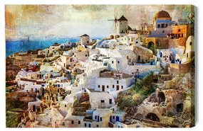 Obraz Architektura Santorini Nedostatek Nedostatek Plátno Canvas 100x70