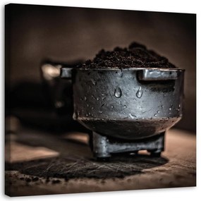 Obraz na plátně Mletá káva hnědá - 30x30 cm