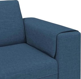 Pohovka do obývacího pokoje Modrá 250 x 77 x 76 cm Polyester 3335088