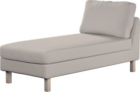 Potah na podnožku IKEA Karlstad barva béžová látka pletený vzor