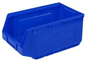 Plastový box Manutan Expert 16,5 x 20,7 x 34,5 cm, modrý
