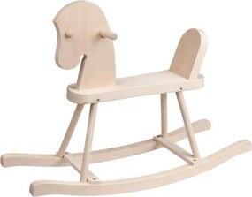 Dřevěný houpací koník pro děti Baby Mix přírodní