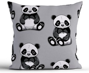MK Lůžkoviny Bavlněný povlak na polštář Renforcé 40 x 40 cm - Panda