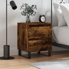 vidaXL Noční stolek 40x35x50 cm kompozitní dřevo [826894] Barva: kouřový dub