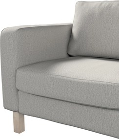Potah na křeslo IKEA Karlstad, krátký barva šedá látka pletený vzor