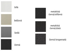 Kuchyňský granitový dřez ENZO - 57,6 x 46,5 cm - černý, 6506571005-77