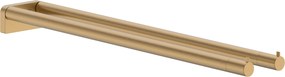 Hansgrohe AddStoris S - Držák ručníků dvojitý, délka 44 cm, kartáčovaný bronz 41787140