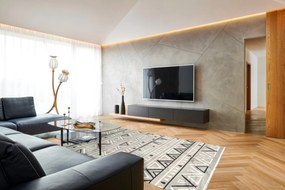 Berfin Dywany, Kusový koberec Alfa New 7207 Grey, 120x180, šedá, ložnice