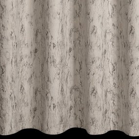 ZATEMŇOVACÍ ZÁVĚS NA KROUŽCÍCH KORNELIE 140X250 CM SVĚTLEBÉŽOVÁ