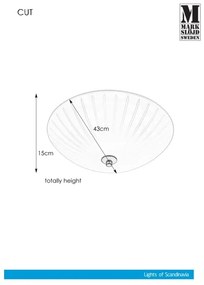 Markslöjd 107759 - Stropní svítidlo CUT 3xE14/40W/230V pr. 43 cm