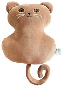 Vesna | Plyšový polštářek Kočička hnědá 30 cm