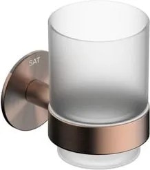 Držák skleniček SAT Cool montáž bez vrtání broušená rose gold SATDCO27BRG