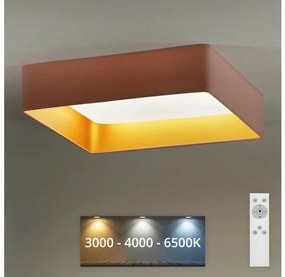 Brilagi | Brilagi - LED Stmívatelné svítidlo VELVET SQUARE LED/24W/230V + DO růžová | BG0636