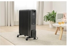 Sencor - Olejový ohřívač s 11 žebry 1000/1200/2400W/230V Wi-Fi černá