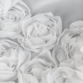 ZÁCLONA NA PÁSCE EVA MINGE ROSES8 300X120 CM BÍLÁ