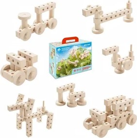 Walachia Dřevěná skládací stavebnice Construct mini / od 5 let / 44 dí