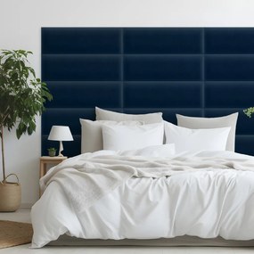 Sametový čalouněný panel - Obdélník - 60x20cm Farba: Námořnická modrá