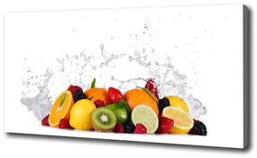 Wallmuralia Foto obraz na plátně Ovoce a voda 100x50