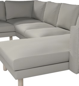 Potah na pohovku IKEA Norsborg rohová, 5-místná se šezlongem barva šedá látka pletený vzor