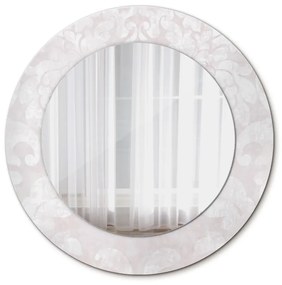 Kulaté dekorativní zrcadlo Jemná textura roccoco fi 50 cm