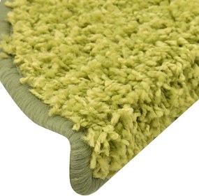 Schodové rohože 30 ks 56 x 17 x 3 cm zelené půlkulaté 3365810