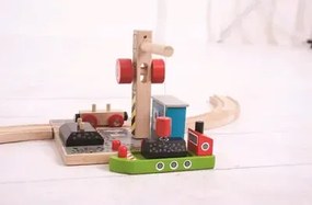 Bigjigs Rail Uhelný dok s jeřábem / od 3 let