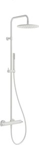Ravak Termo - Sprchový set TE 095.10WHM s termostatem, průměr 25 cm, matná bílá X070694
